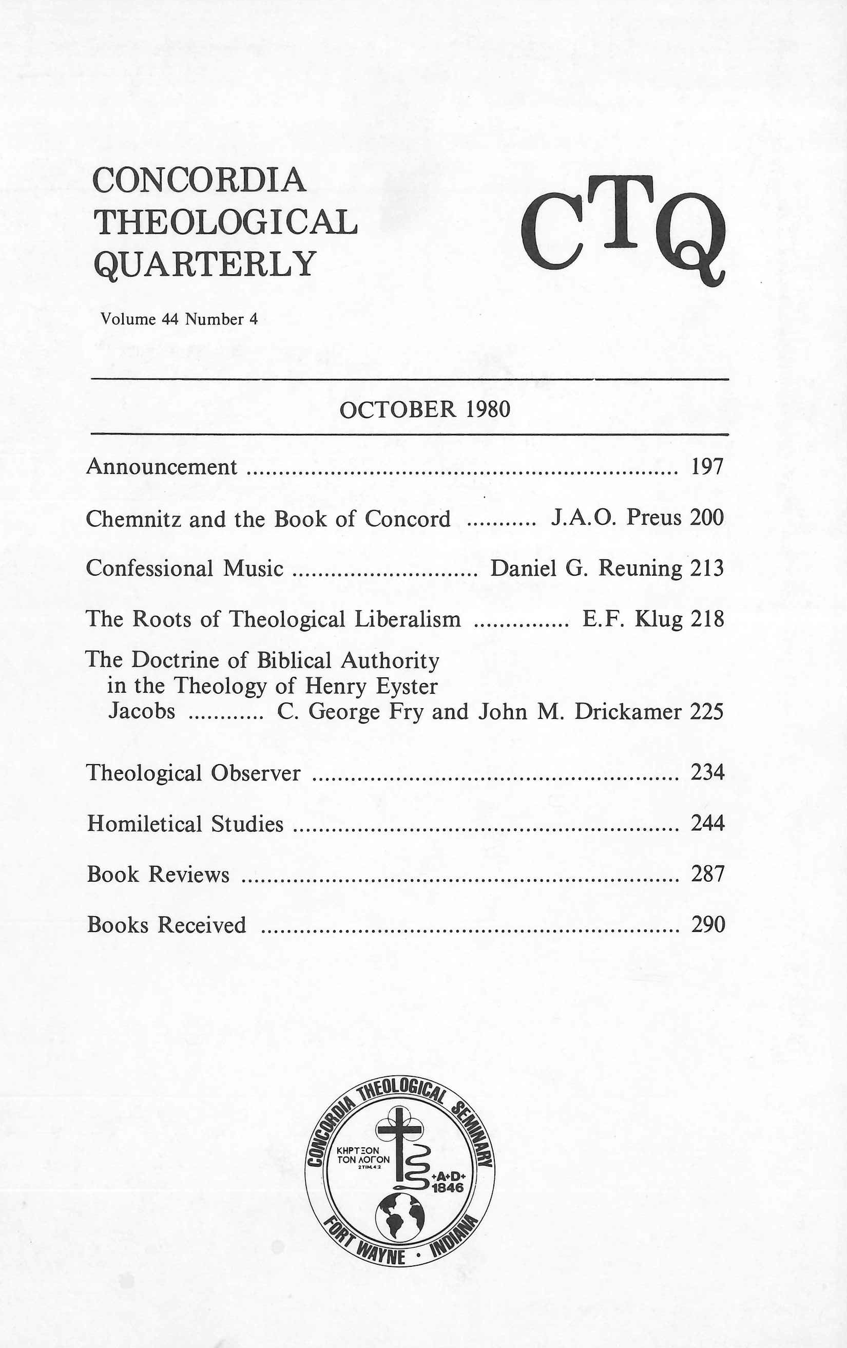 Rev. Dr. David P. Scaer (1936-) - Concordia Theological Seminary's ...